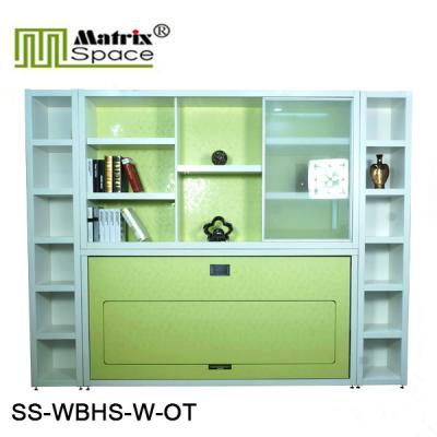 Cina Piegando letto orizzontale della parete di Murphy del letto della parete il singolo per i bambini, colori il verde in vendita