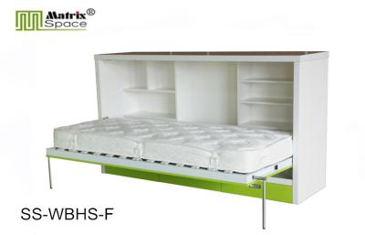 China Students Dormitory Folding Single Murphy Wall Bed With Drawers for sale