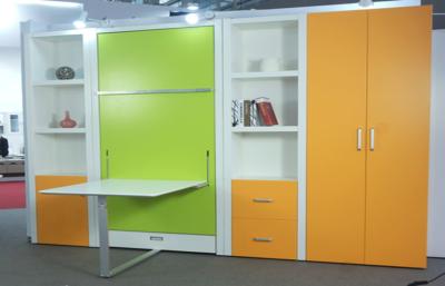 China Kids Durable Single Murphy Wall Bed Space Saving E1 MDF with Table for sale