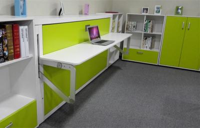 China Horizontal Modern Wall Bed Space Saving Furniture E1 MDF Green Environmental for sale