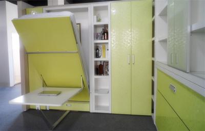 Cina Letto di Murphy verticale di economia di spazio giallo-chiaro con i brevetti della tabella 6 di Dinning in vendita