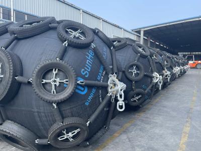 China 2m*4mL Inflatable Yokohama rubber fenders for sale