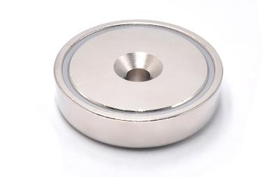China Countersunk Hole Pot Magnet of NdFeB for sale