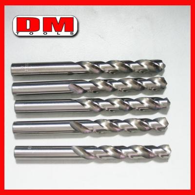 China DIN338 half ground white finish hss twist drill bit for sale