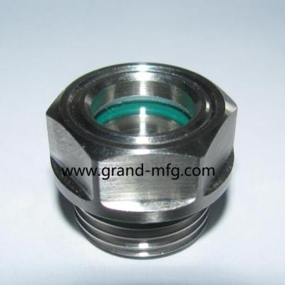 China Hochdruckglas M27x1.5 aus Edelstahl Flüssigsichtsglas mit G 3/4 Größe für Schwerlast- und Hochdruckanwendungen zu verkaufen