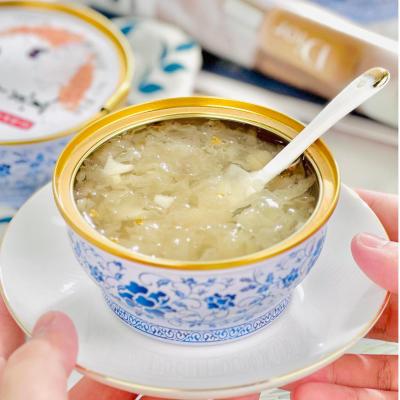 Sobremesa Dourada de Osmanthus, Tremella, Colágeno Herbal, Vegana, Nutritiva, Pronta para Consumo, Alimento Funcional, Bem-Estar Tradicional Chinês