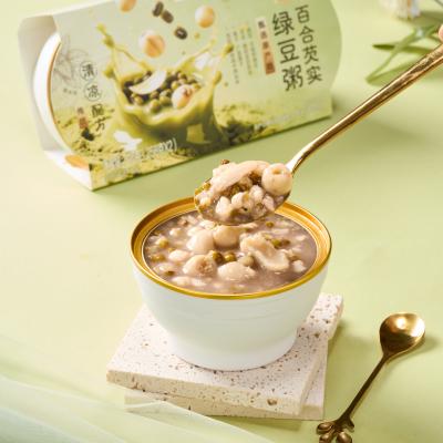 China No Added Sugar Clearing Heat Lily Fox Nut Mung Bean Congee Nutritious Balanced Diet Meal Replacement for Weight Loss for sale