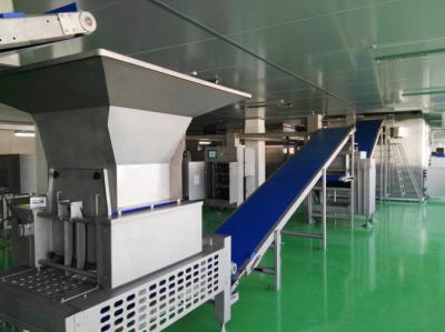 China Automatic Dough Laminator Line With 2 Freezing Tunnels For Puff Pastry And Croissant for sale