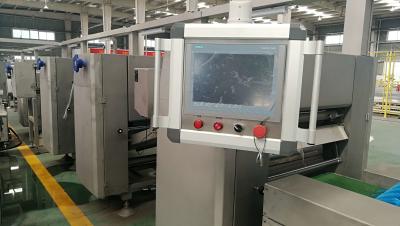 China ZKSD600 full automatic pastry bread lamination line with 2 auto.freezers above the machines and diverse make up lines for sale