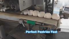 View Full Auto Croissant Maker Machine , Dough Flattener Machine For Danish Pastry Demo