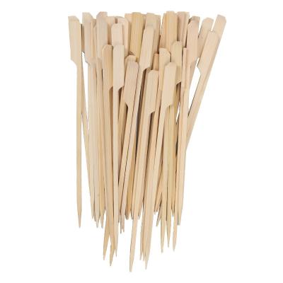 China De Lange Houten Vleespennen van Teppo Barbecue Bamboo Food Picks met Aangepast Embleem Te koop