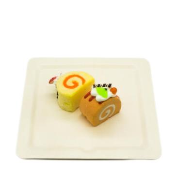 Cina Piatti di legno eliminabili riciclabili naturali di 100% a 4,5 pollici per buffet in volo in vendita