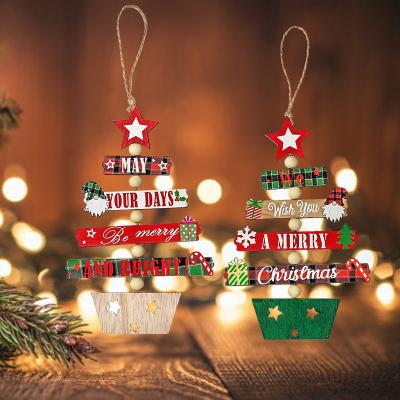 Cina Hangtag decorativo di legno dell'albero di festival di Natale in vendita