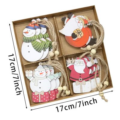 Cina Il regalo di legno inciso Natale decorativo etichetta la scatola stabilita in vendita