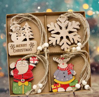 Cina Il regalo di legno inciso Natale decorativo etichetta la scatola stabilita in vendita