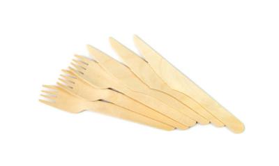 Cina Coltello in legno monouso Bidegradabile Forchetta Cucchiaio in legno di betulla 16 cm per feste in vendita