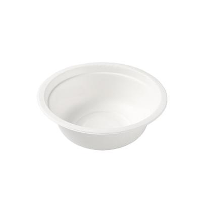 Cina polpa all'aperto della famiglia rotonda eliminabile della ciotola di carta 12oz rispettosa dell'ambiente in vendita