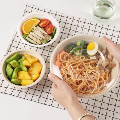 Cina polpa all'aperto della famiglia rotonda eliminabile della ciotola di carta 12oz rispettosa dell'ambiente in vendita