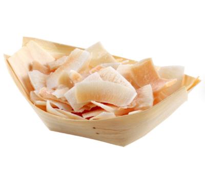 China 6 inch Disposable Wooden Sushi Serving Boat Plate For Food for sale