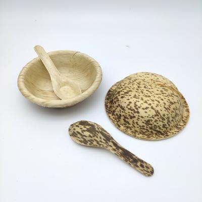 China ODM de bambu descartável natural amigável da colher do gosto de Eco à venda
