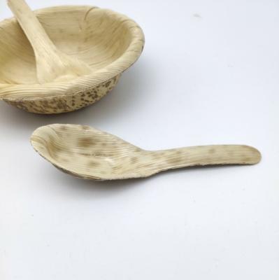 China ODM de bambu descartável natural amigável da colher do gosto de Eco à venda