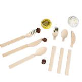 China 25Pcs beschikbare Natuurlijke de Vorkenmessen van de Bamboepicknick Te koop