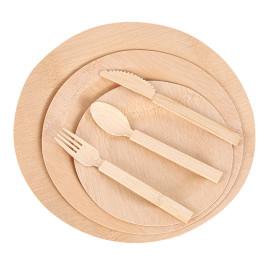 China 25Pcs beschikbare Natuurlijke de Vorkenmessen van de Bamboepicknick Te koop
