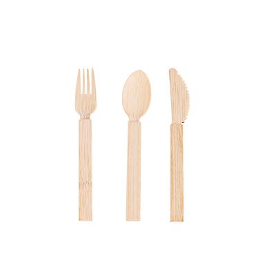 China 25Pcs beschikbare Natuurlijke de Vorkenmessen van de Bamboepicknick Te koop