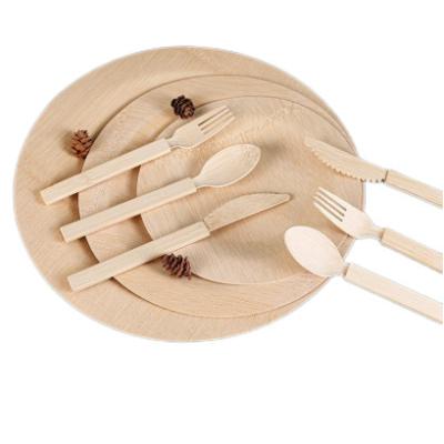 Cina cucchiai di bambù biodegradabili della coltelleria di bambù eliminabile 6.7inch per il partito in vendita