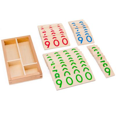 Cina i numeri di legno di 3.5cm imbarazzano il conteggio dei sussidi didattici di per la matematica della carta per i bambini in vendita