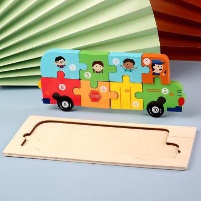 Cina Cubo di legno d'ortografia 0.9cm di puzzle del blocchetto di Montessori educativi in vendita