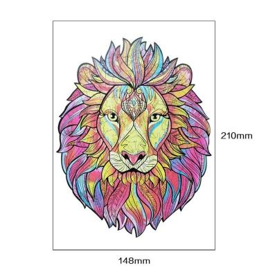 Cina 53g Lion Baby Building Blocks Wooden che impila i giochi interattivi animali del puzzle in vendita
