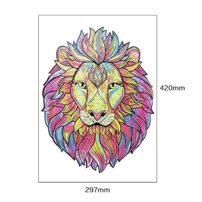 Cina 53g Lion Baby Building Blocks Wooden che impila i giochi interattivi animali del puzzle in vendita