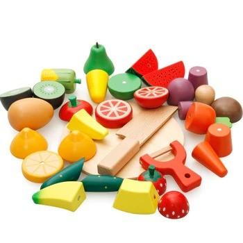Cina La verdura di legno colorata di simulazione ISO9001 gioca la frutta di legno del gioco in vendita