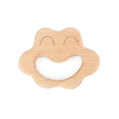 Cina Legno di faggio sicuro di legno a 6 pollici di Teethers Tambor del Handbell Teether in vendita
