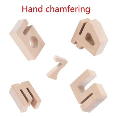 Cina Il numero di legno di Jenga dell'equilibrio blocca le particelle elementari di legno enormi dei giocattoli 16cm in vendita