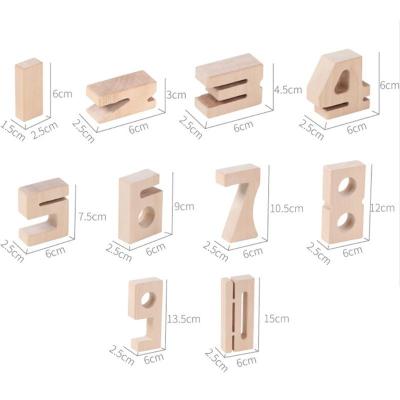 Cina Il numero di legno di Jenga dell'equilibrio blocca le particelle elementari di legno enormi dei giocattoli 16cm in vendita
