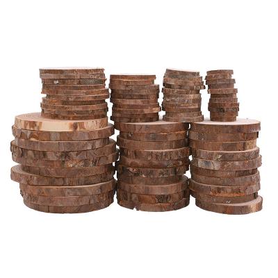 Cina Fette di legno naturali dei mestieri di legno non finiti del ceppo 12cm della corteccia in vendita