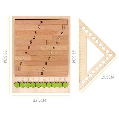 Cina Bordo di conteggio di legno 30.5cm geometrico di puzzle di numero del bordo in vendita