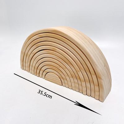 Cina L'arcobaleno 35.5cm ha colorato il grande bambino delle particelle elementari di legno in vendita