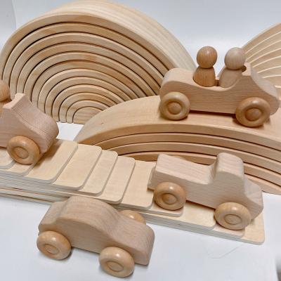 Cina L'arcobaleno 35.5cm ha colorato il grande bambino delle particelle elementari di legno in vendita