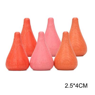 Cina giocattoli di legno educativi di Montessori dell'impilatore dell'arcobaleno 6pcs in vendita