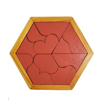 Cina Puzzle di legno esagonali del Montessori dei bambini in vendita