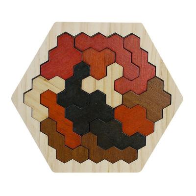 Cina Puzzle di legno esagonali del Montessori dei bambini in vendita