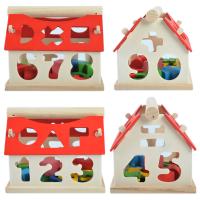 China OEM Wooden Digital Number Blocks House For Developing Intelligence for sale