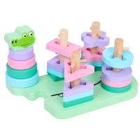 China Cognitive Crocodile Bear Shape Early Education Puzzle for sale
