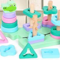 China Cognitive Crocodile Bear Shape Early Education Puzzle for sale