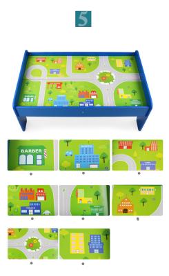 Cina Costruttore Wooden Board Game di Mini Wooden 88pcs City Road in vendita