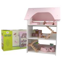 China Water Based Coating Mini Wooden Simulation House For Children for sale