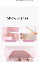 China Water Based Coating Mini Wooden Simulation House For Children for sale